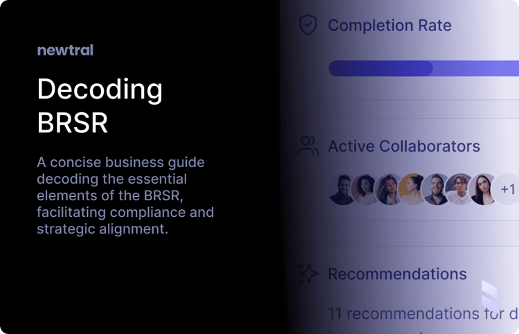BRSR Reporting | Sustainability Reporting | Dashboard | Newtral