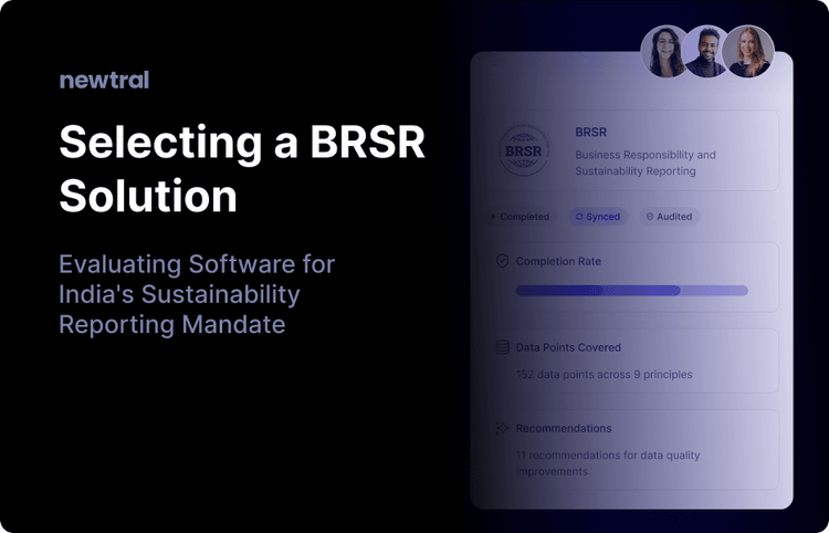 BRSR Reporting | Sustainability Reporting | Dashboard | Newtral